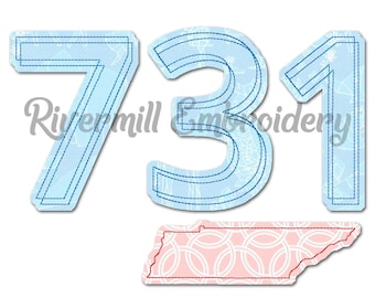 Applique State of Tennessee Embroidery File Many Sizes and - Etsy