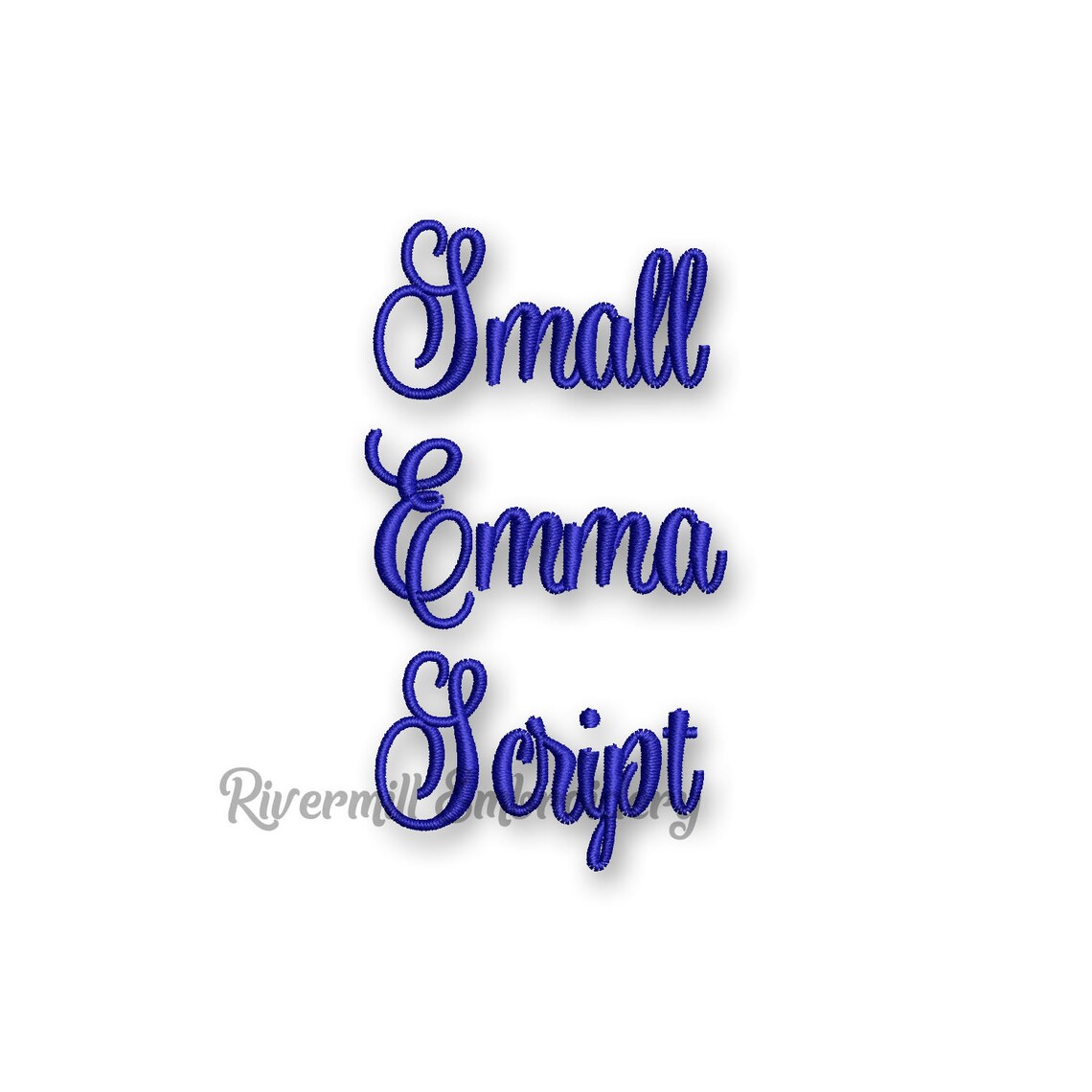 Small Emma Script Machine Embroidery Font Monogram Alphabet | Etsy