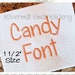 1 1/2 Size Candy Machine Embroidery Font Alphabet - Etsy