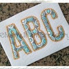 Daisy Raggy Script Applique Machine Embroidery Font Alphabet 4 Sizes BX ...