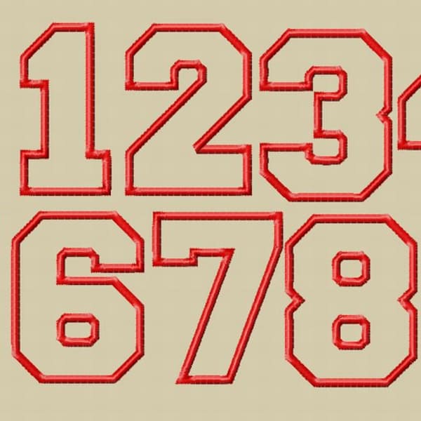 Embroidery Numbers - Etsy