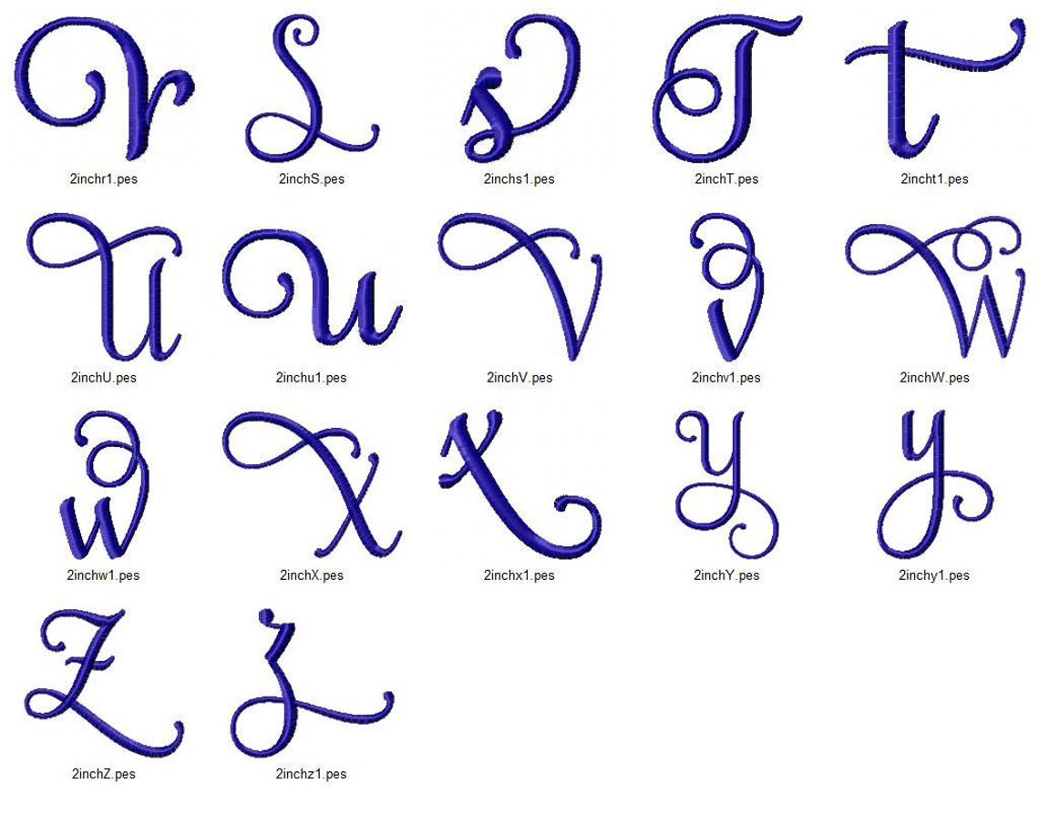 Buy Samantha Script Alternate Set 1 Machine Embroidery Font Online in ...