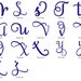 Samantha Script Alternate Set 1 Machine Embroidery Font Monogram ...