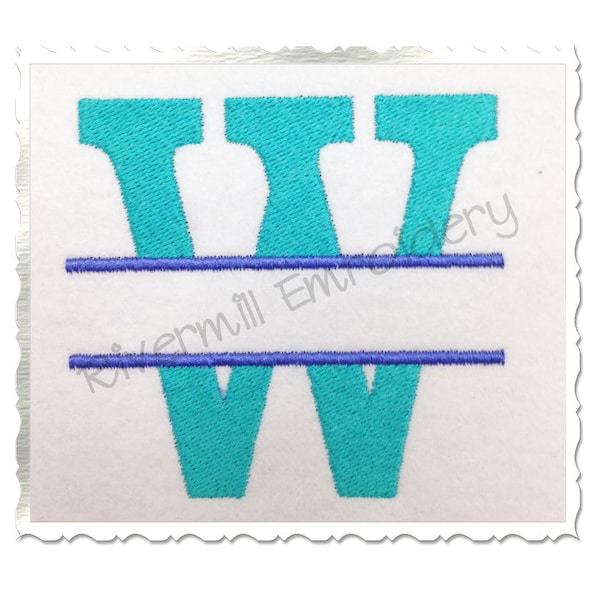 Letter W Embroidery - Etsy
