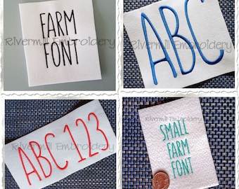 Font Pack 4 Different Sized Sets Farm Style Machine - Etsy