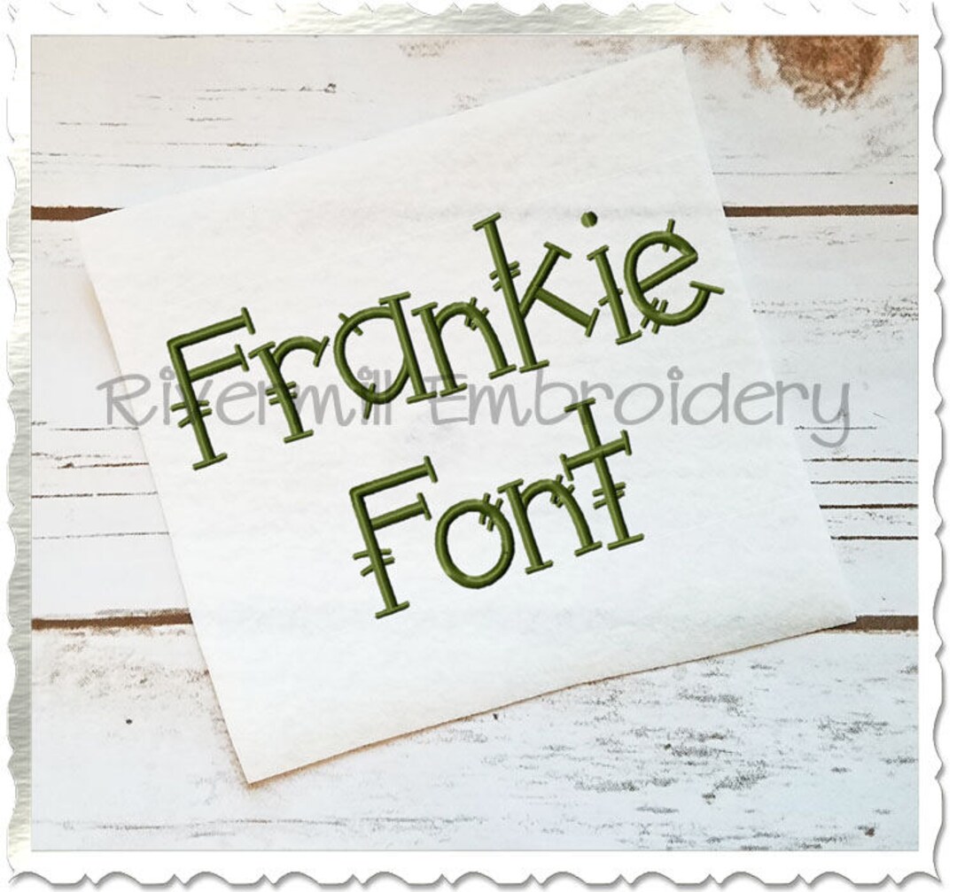 Frankie Machine Embroidery Font Monogram Alphabet - 3 Sizes - BX Files ...