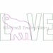 Script Raggy Applique Love Machine Embroidery Design 4 Sizes Instant ...