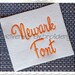 Newark Machine Embroidery Font Monogram Alphabet 3 Sizes - Etsy