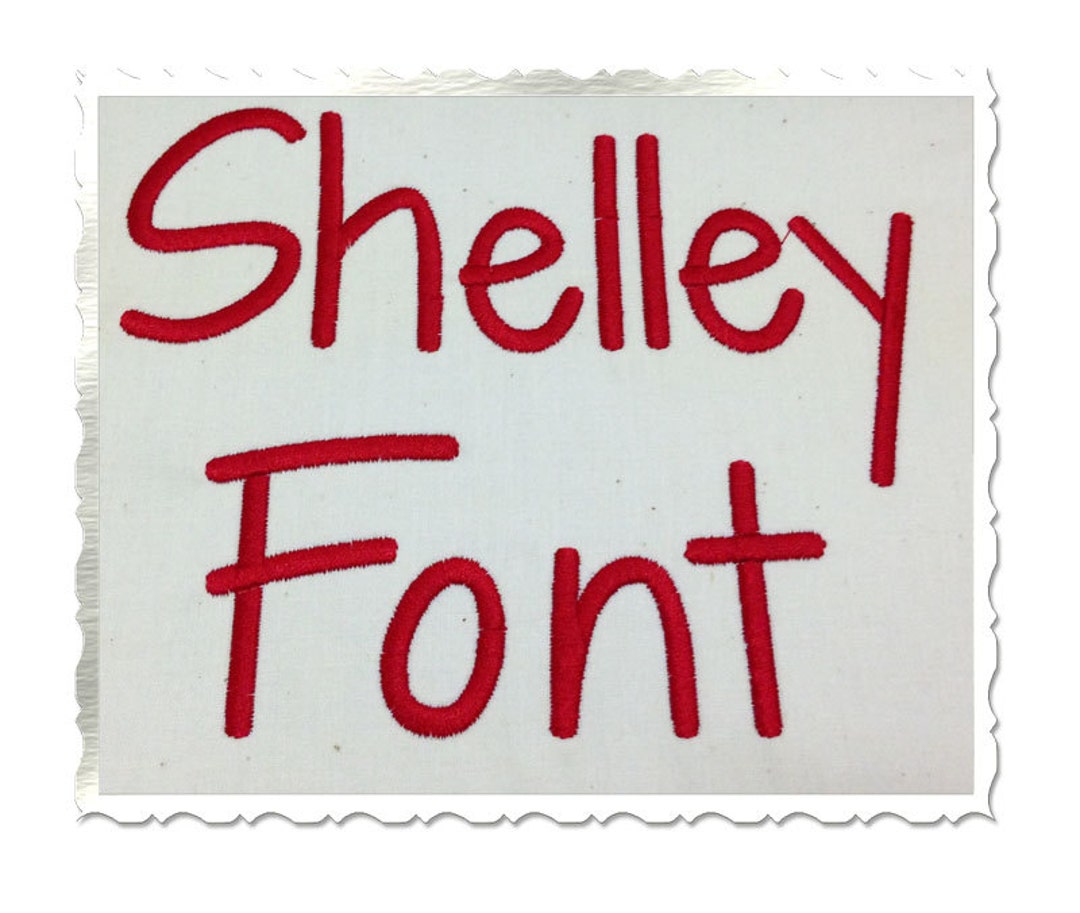 Shelley Machine Embroidery Font Monogram Alphabet - 3 Sizes - BX Files ...