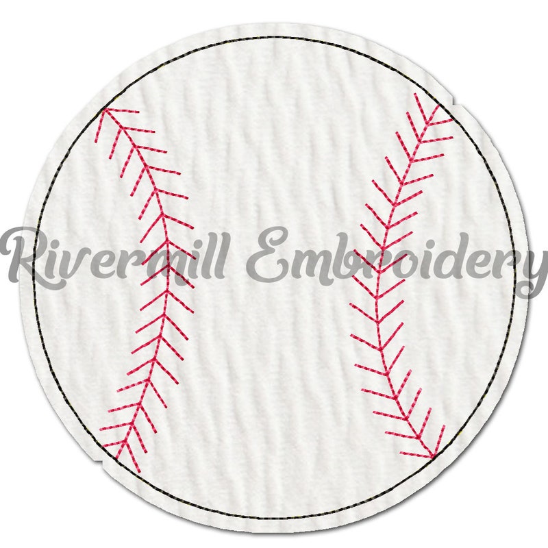 Softball Applique - Etsy