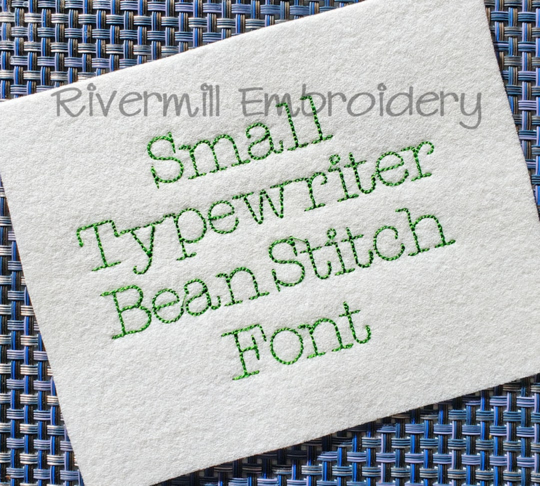 Small Mini Bean Stitch Typewriter Machine Embroidery Font Alphabet - 1/ ...