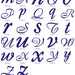 Frances Script Machine Embroidery Font Alphabet - 3 Sizes - BX Files ...