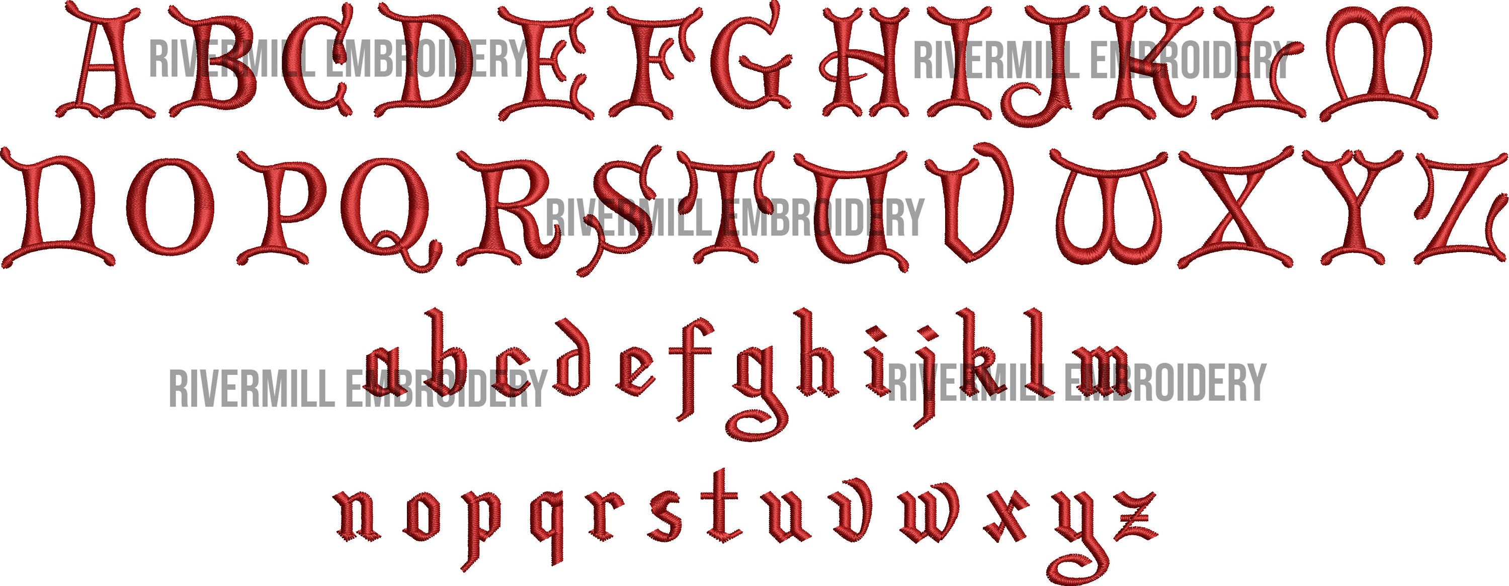 Christmas Carol Machine Embroidery Font Monogram Alphabet - 3 Sizes ...