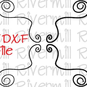 SVG DXF Doodle Frame Cut Files - Etsy