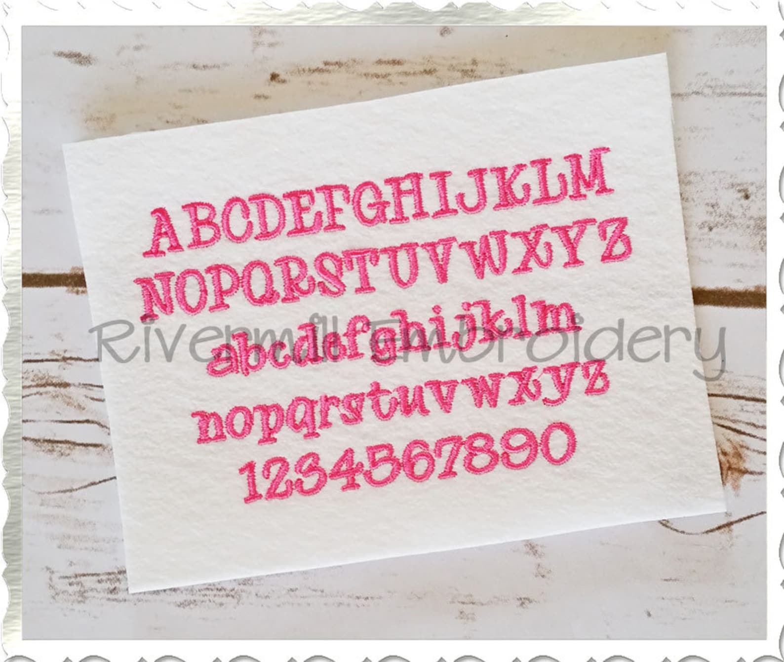 Small Mini Maddie Machine Embroidery Font Monogram Alphabet - 1/2" & 3/ ...