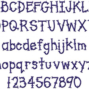 Frankie Machine Embroidery Font Monogram Alphabet - 3 Sizes - BX Files ...