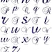 Large Brock Script Machine Embroidery Font Monogram Alphabet - 3 Sizes ...