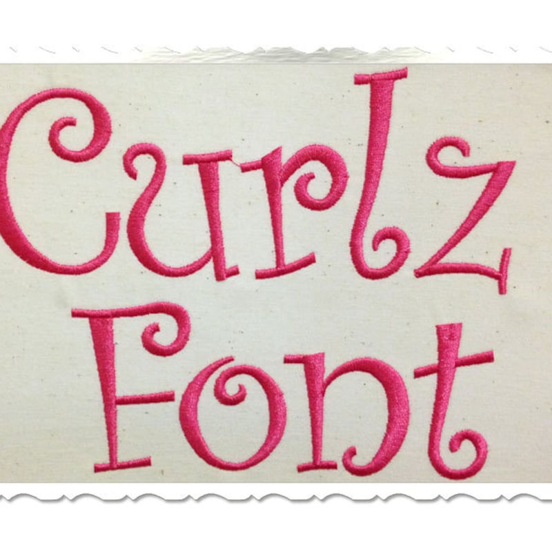 Curlz Monogram Font - Etsy