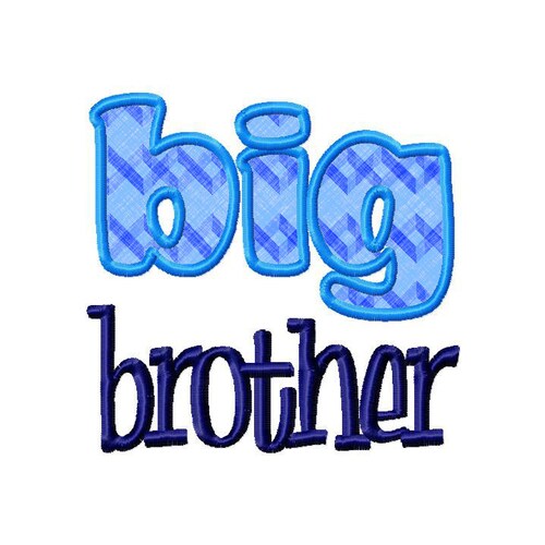 Big Brother Outline Machine Embroidery Design - Etsy