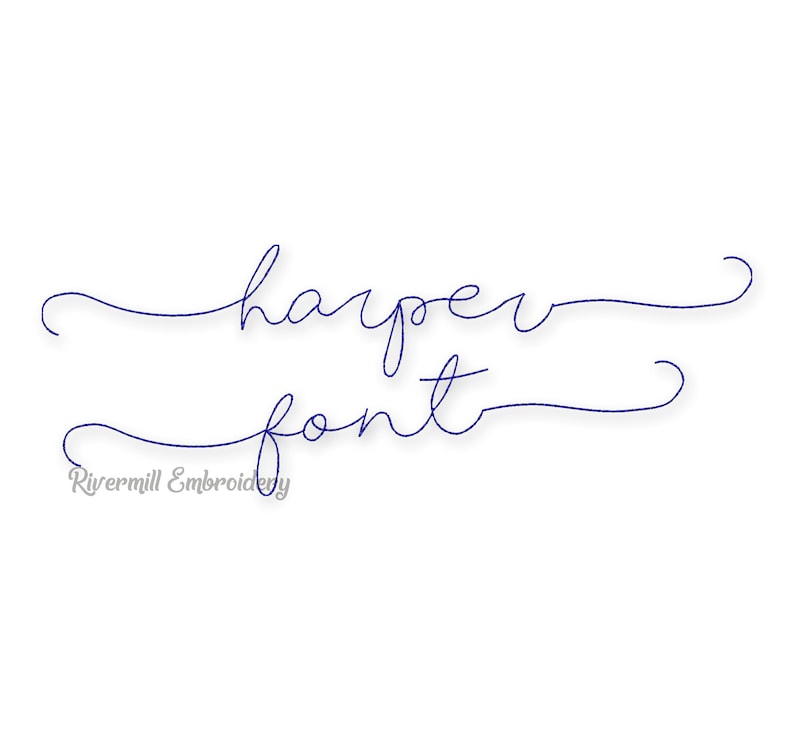 Small Harper Vintage Stitch Machine Embroidery Font Monogram Alphabet ...