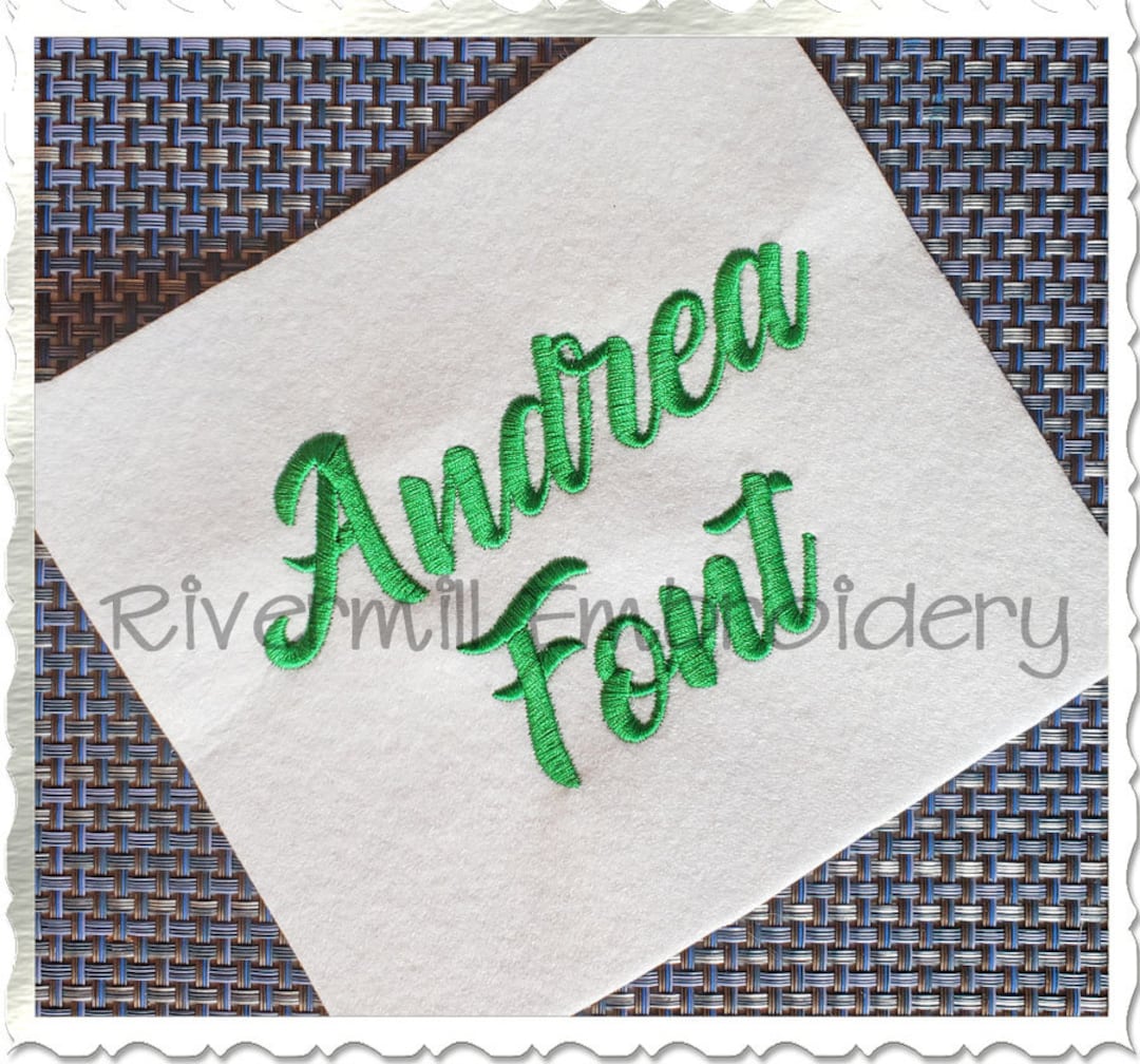 Andrea Machine Embroidery Font Monogram Alphabet - 3 Sizes - BX Files ...