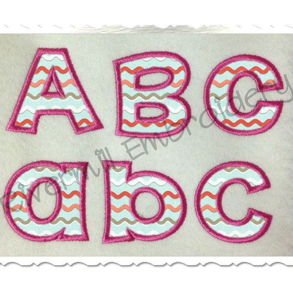 Alphabet Applique - Etsy
