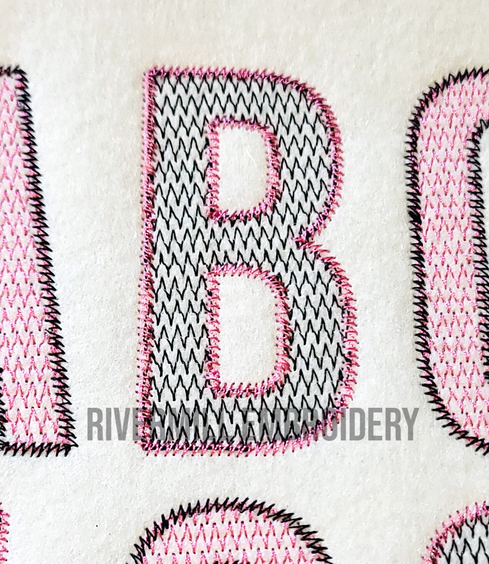 Walter Zig Zag Pattern Fill Machine Embroidery Font Alphabet - 3 Sizes ...