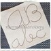 Large Hadley Vintage Bean Stitch Machine Embroidery Font Monogram ...