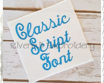 Book Script Embroidery Font Machine Embroidery Design Instant Download ...