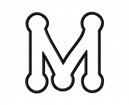 Tinker Toy Dot Applique Machine Embroidery Font Alphabet 5 - Etsy