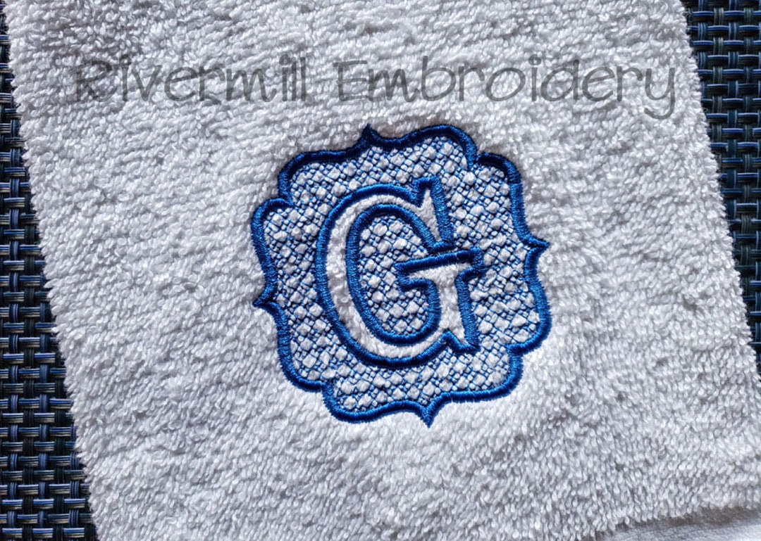 Embossed Machine Embroidery Monogram Alphabet - 3 Embossed Machine Embroidery Monogram Alphabet - 3
