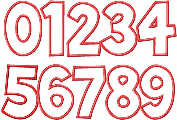 Craft Supplies & Tools Sewing & Fiber numbers applique applique numbers ...
