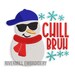 Chill Bruh Cool Snowman Winter Machine Embroidery Design - Etsy