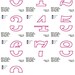 Split Applique Numbers Machine Embroidery Design 5 Sizes no - Etsy