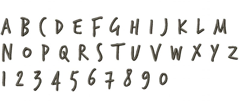 Trisha Machine Embroidery Font Monogram Alphabet 3 Sizes - Etsy