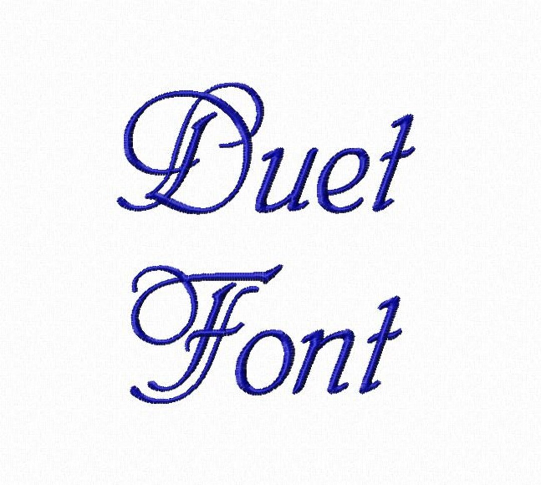Duet Machine Embroidery Font Monogram Alphabet - 3 Sizes - BX Files ...