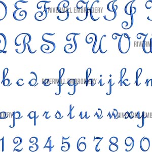 Harris Machine Embroidery Font Monogram Alphabet - 3 Sizes - BX Files ...