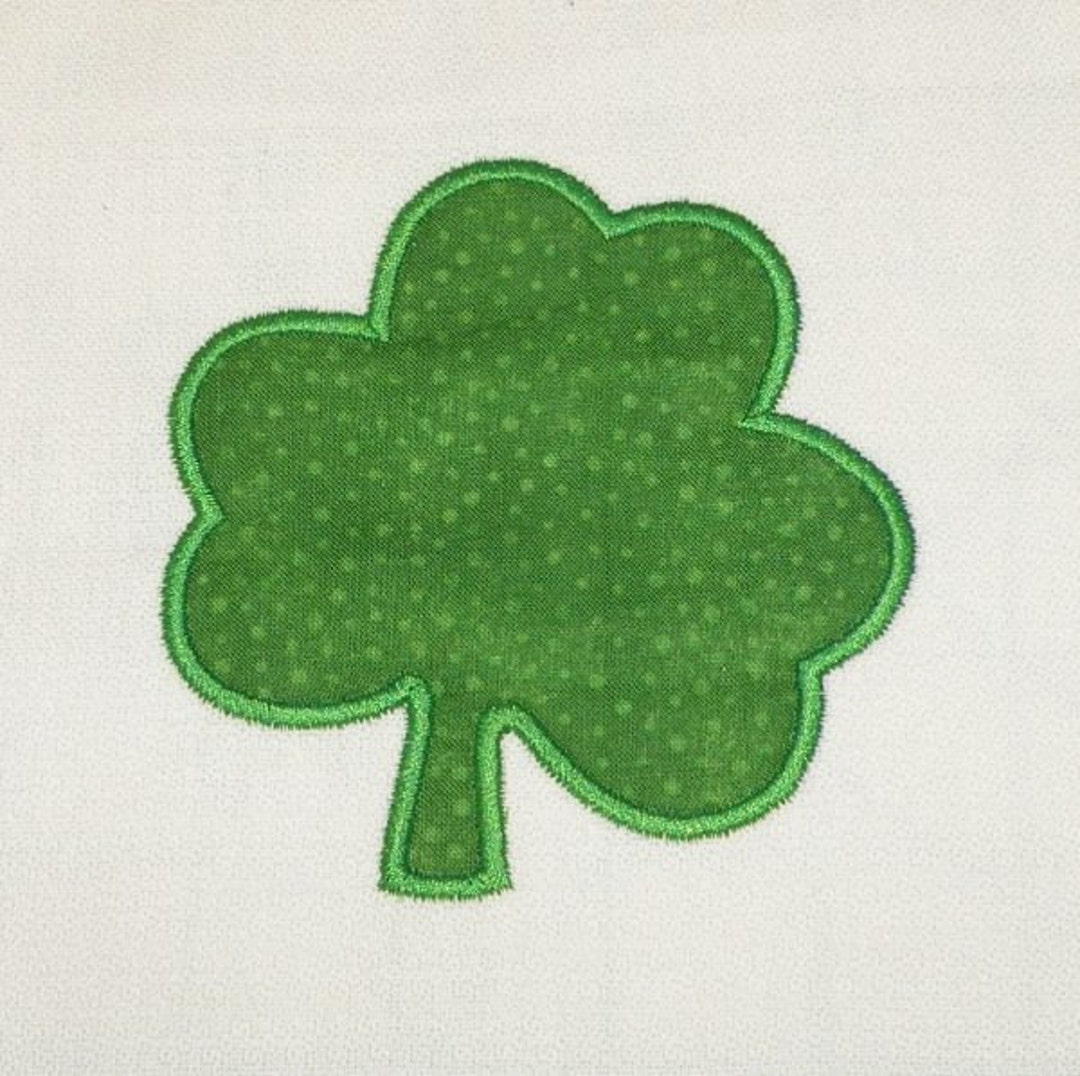 Shamrock Applique Machine Embroidery Design - 3 Sizes - Etsy