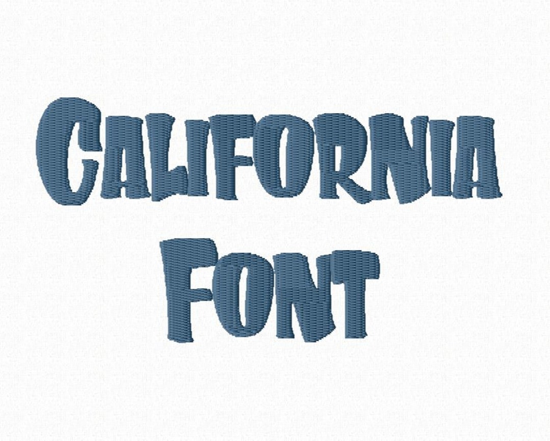 California Machine Embroidery Font Monogram Alphabet - 3 Sizes - BX ...