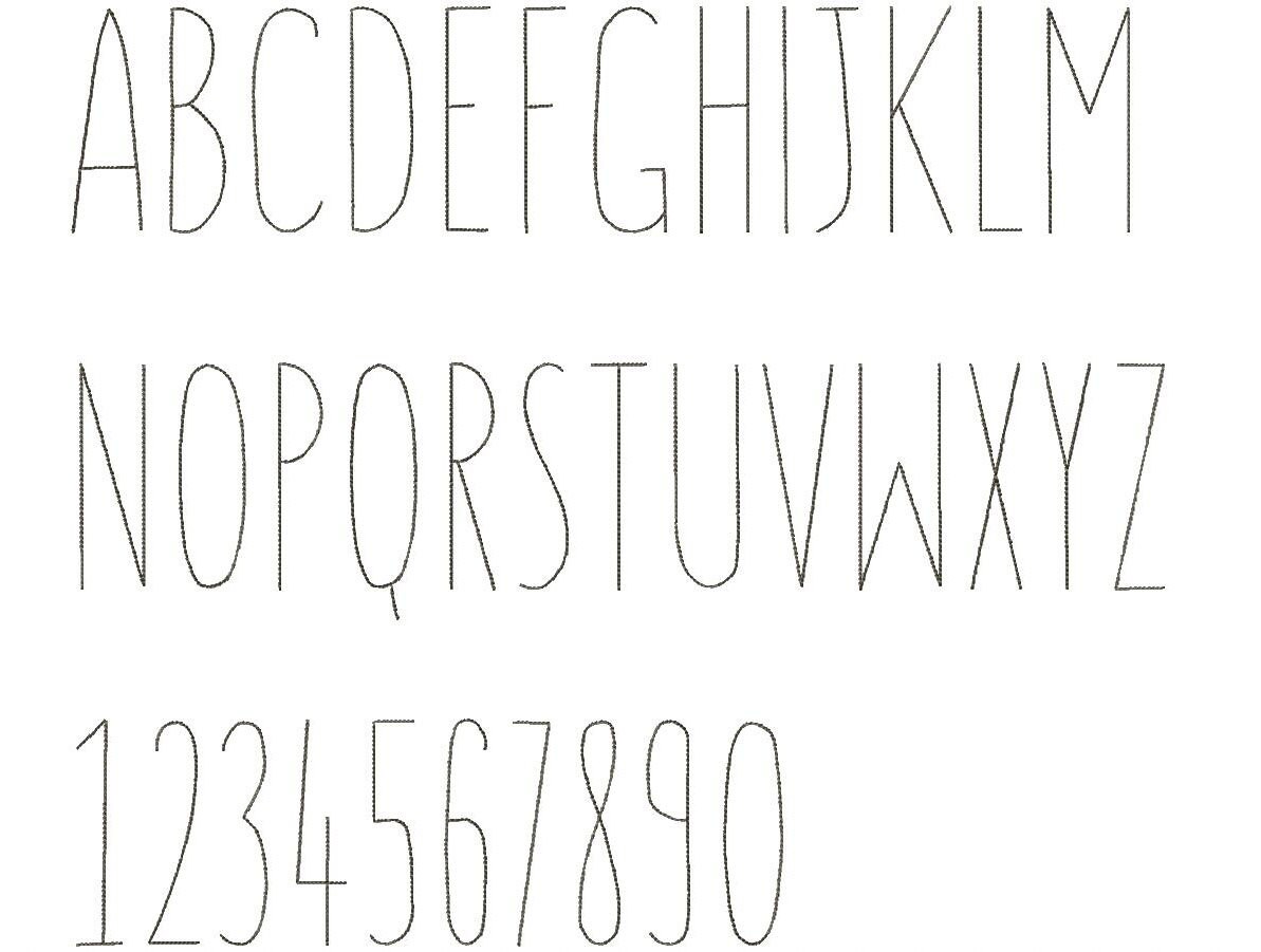 Farm Vintage Style Machine Embroidery Font Monogram Alphabet - Etsy