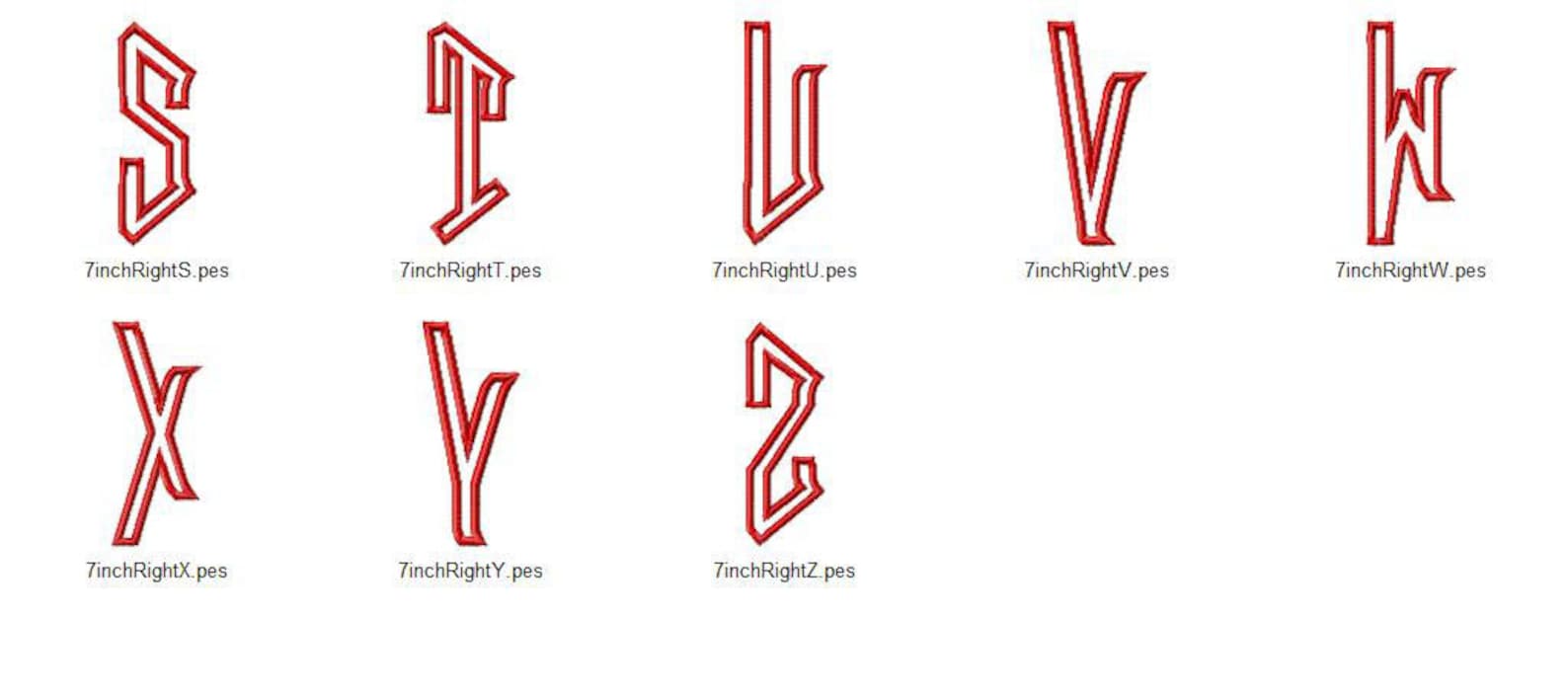 Point Monogram Applique Machine Embroidery Font Alphabet - 4 Sizes - BX ...
