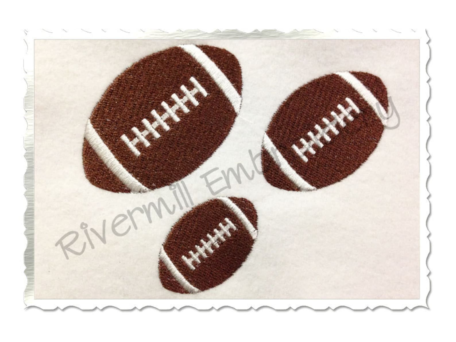 Small Football Machine Embroidery Design - 3 Sizes - Instant Download ...