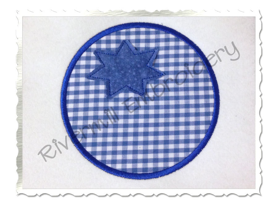 Applique Blueberry Machine Embroidery Design - 4 Sizes - Instant ...