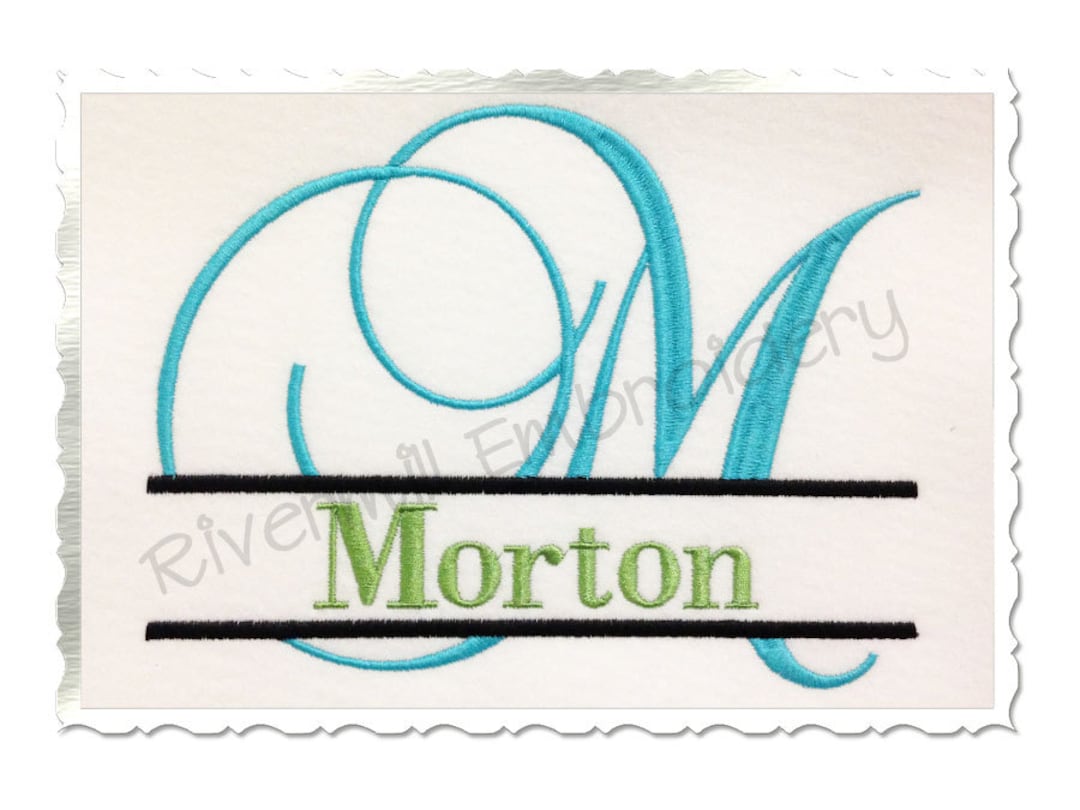 Split Script Machine Embroidery Alphabet - 4 Sizes - BX Files Instant ...