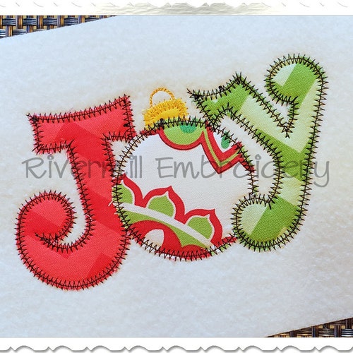 Joy Machine Embroidery Applique Design - Etsy