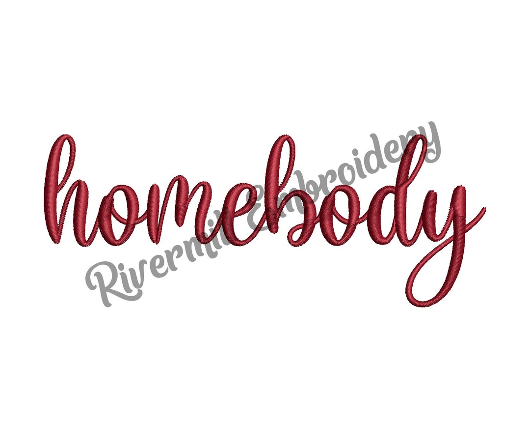 Small Homebody Machine Embroidery Design - 4 Sizes - Etsy