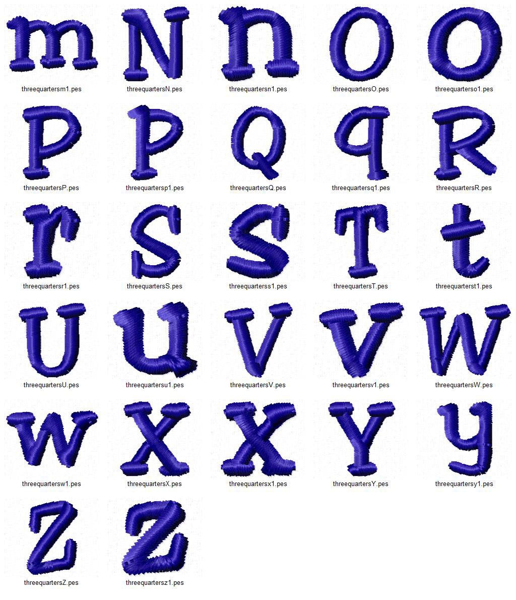 Small Mini Jester Machine Embroidery Font Monogram Alphabet - Etsy