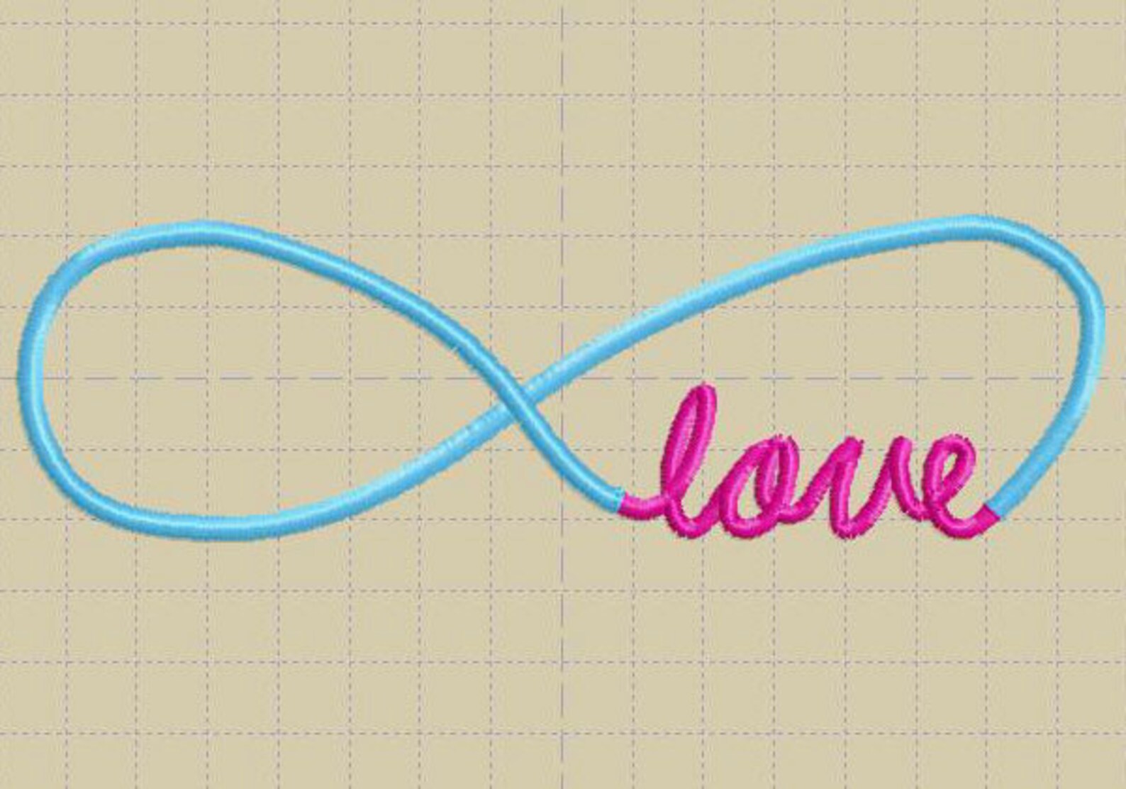 Love Infinity Machine Embroidery Design 6 Sizes - Etsy
