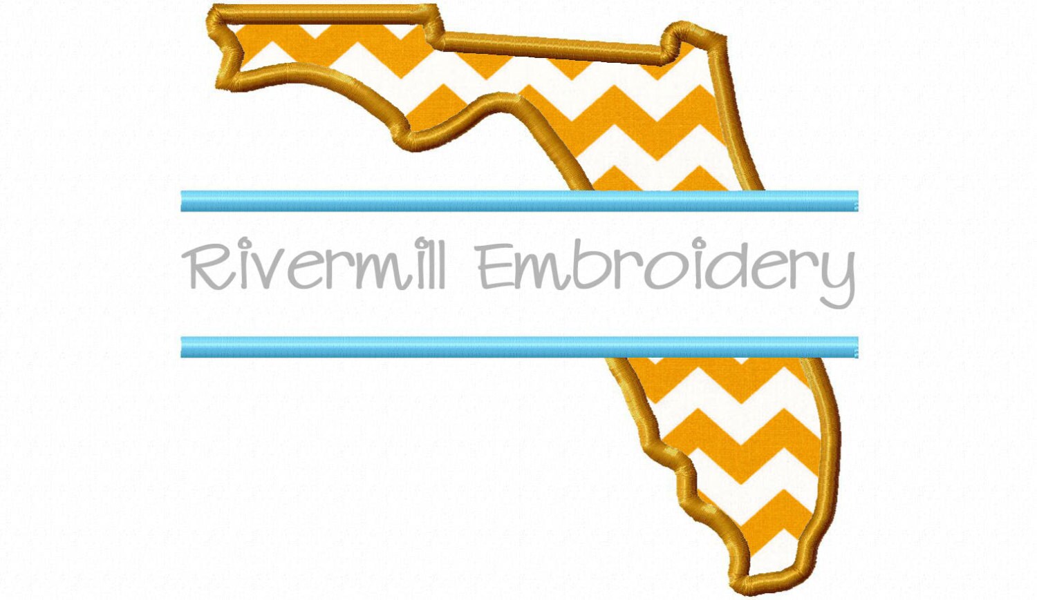 Split Applique State of Florida Machine Embroidery Design 4 | Etsy
