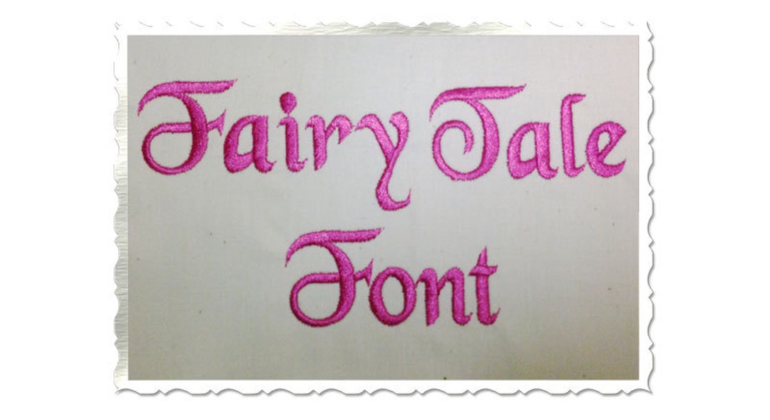 Fairy Tale Machine Embroidery Font Monogram Alphabet - 3 Sizes - BX ...